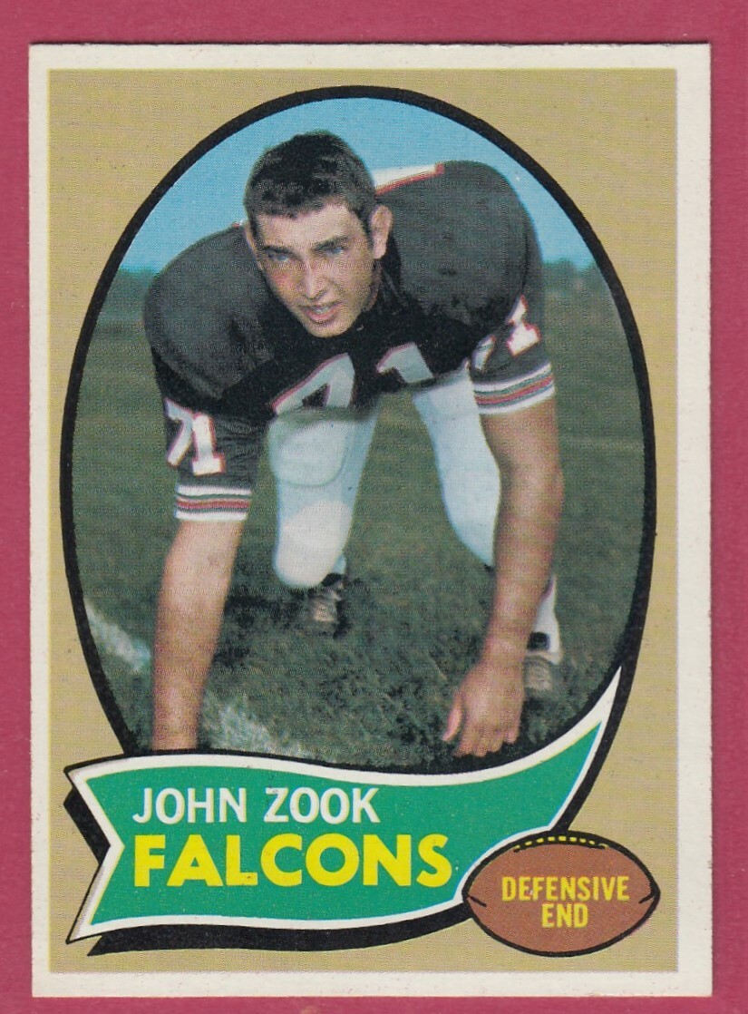 1970 Topps # 209 John Zook -- Falcons -- Box 726-682 | eBay