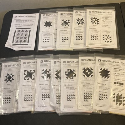 Thangles Buck a Block Quilt Kit Series 5 - 11 Blocks w/ Patch Fabric | eBay