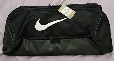 Nike Brasilia Duffel Bag Medium Unisex Sports Gym Training Bag Black ...
