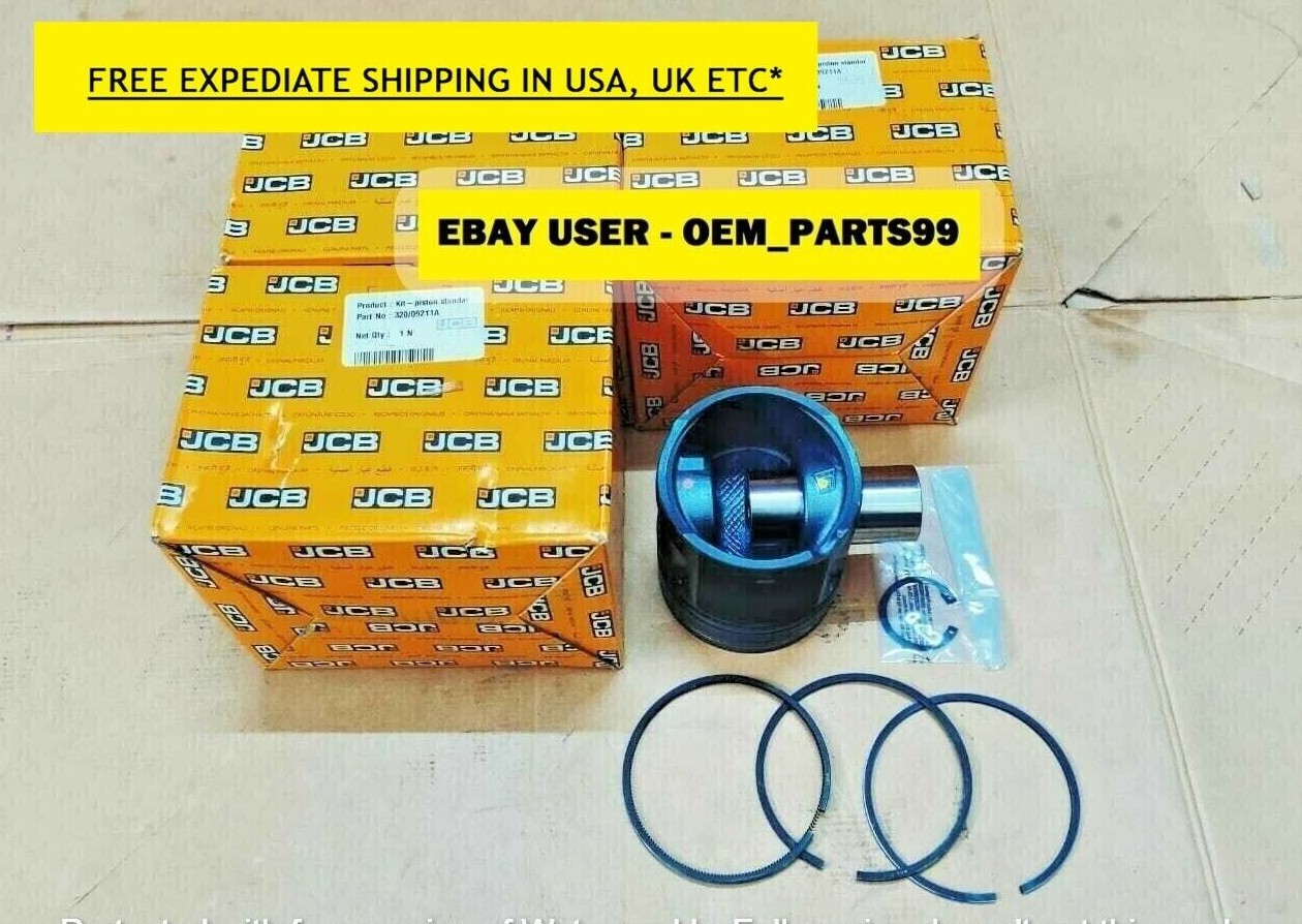 Genuine Jcb Piston Kit Std Turbo 4 Pc (320/09211A 320/09249 320/03390 ...