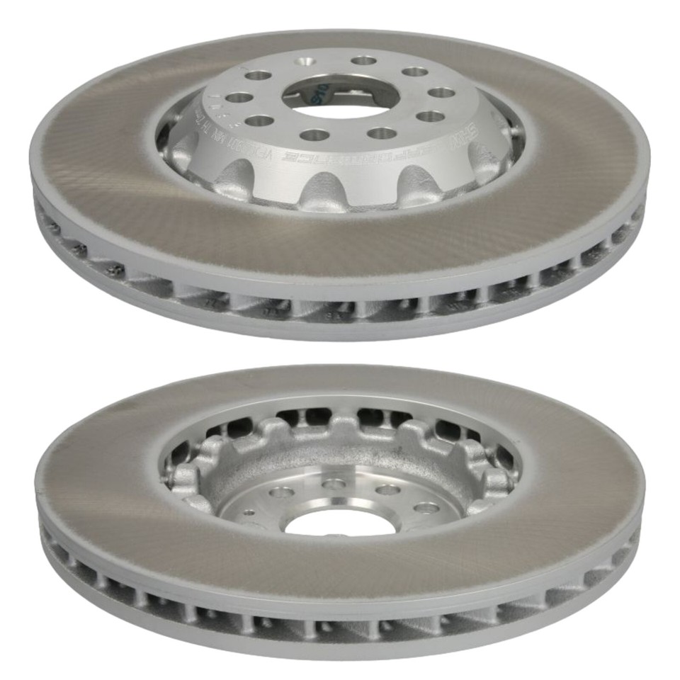 SHW Front Brake Discs Smooth 340x30mm X2 R90 For VW T-Roc R 300HP A11 ...