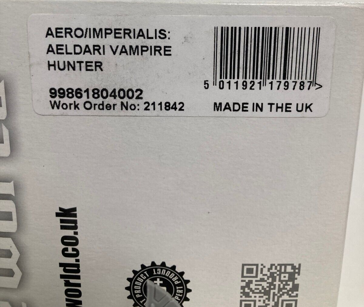 Warhammer Aero Imperialis Aeldari Vampire Hunter Forge World Miniature ...