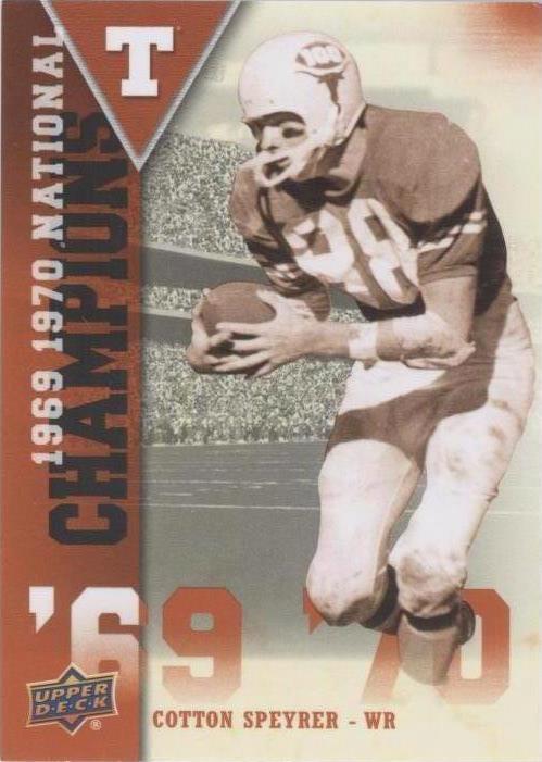 2011 Upper Deck University of Texas - National Champions Cotton Speyrer #NC-CS for sale online ...