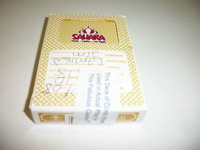 SAHARA CASINO PLAYING CARDS - GOLD | eBay