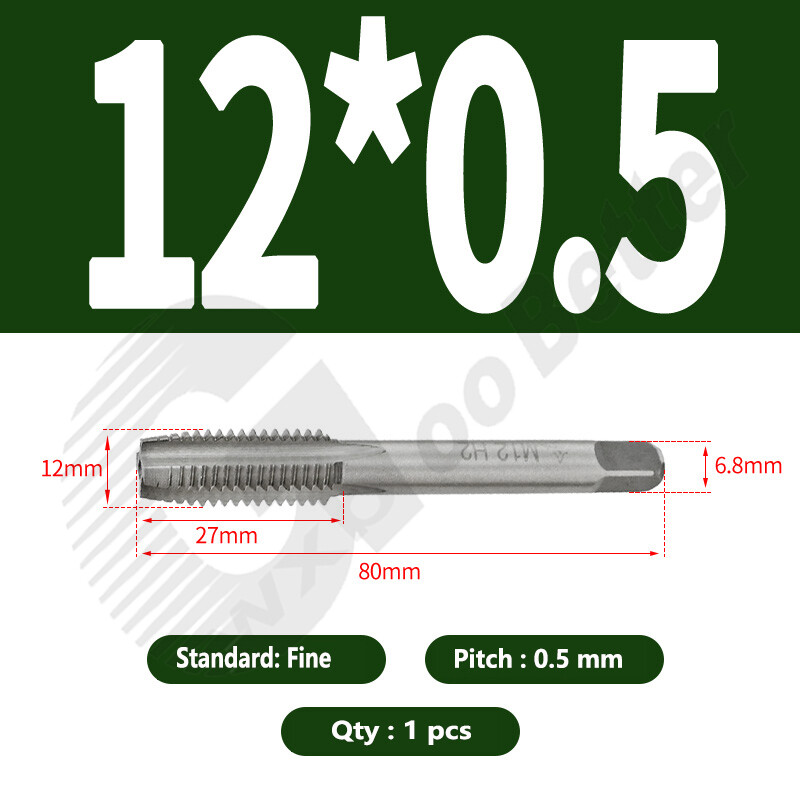 Machine Taps M1 ~ M24 Metric/Imperial Measuring System Manual Tapping ...