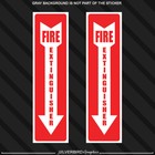 FIRE EXTINGUISHER Sticker Decals Inspection Smoke Alarm Emergency ...