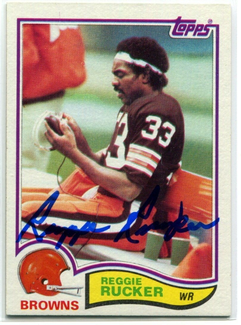 REGGIE RUCKER 1982 Topps Football AUTOGRAPH Signed #72 | eBay