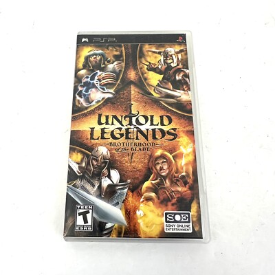 Untold Legends: Brotherhood Of The Blade PSP Game With Manual Tested ...