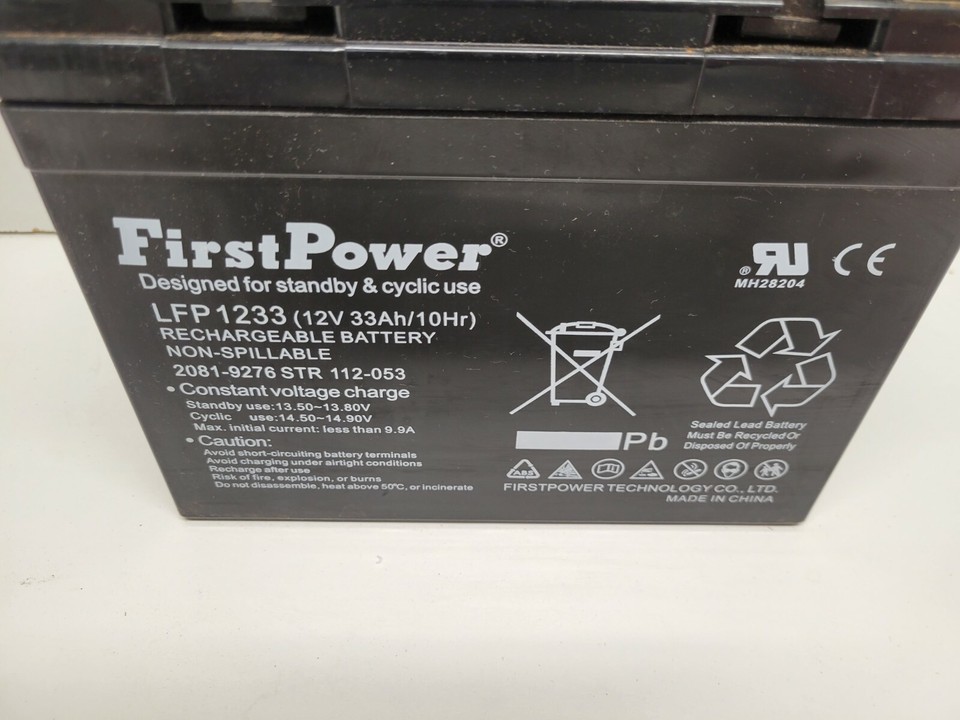 NEW OLD STOCK! FIRSTPOWER 12V 33Ah BATTERY 2081-9276 LFP1233 | eBay