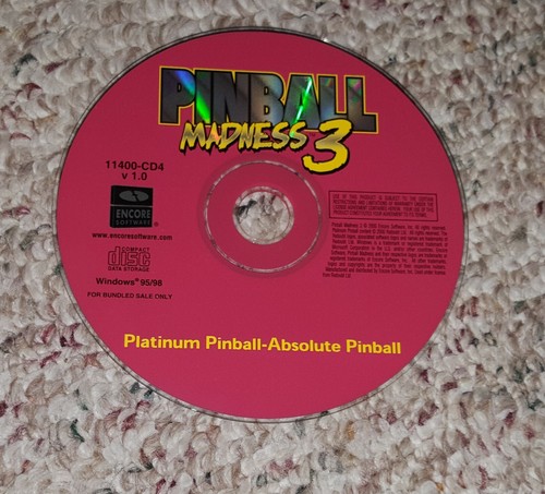 Pinball Madness 3 PC/Computer CD-Rom Windows 95/98 Encore Software ...