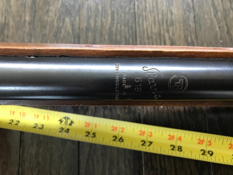 Slavia 618 Working 177 Cal Pellet Rifle Early Wooden Vintage Air Rifle ...