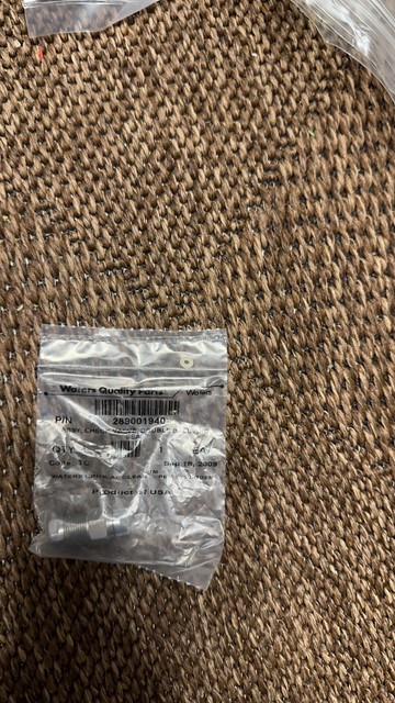 Waters Acquity H-class UPLC Check Valve Assembly 289001940 700005164 ...