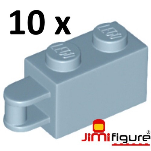 NEW 10 x LEGO 1x2 Modified Brick with Handle on End Sand Blue 34816 ...