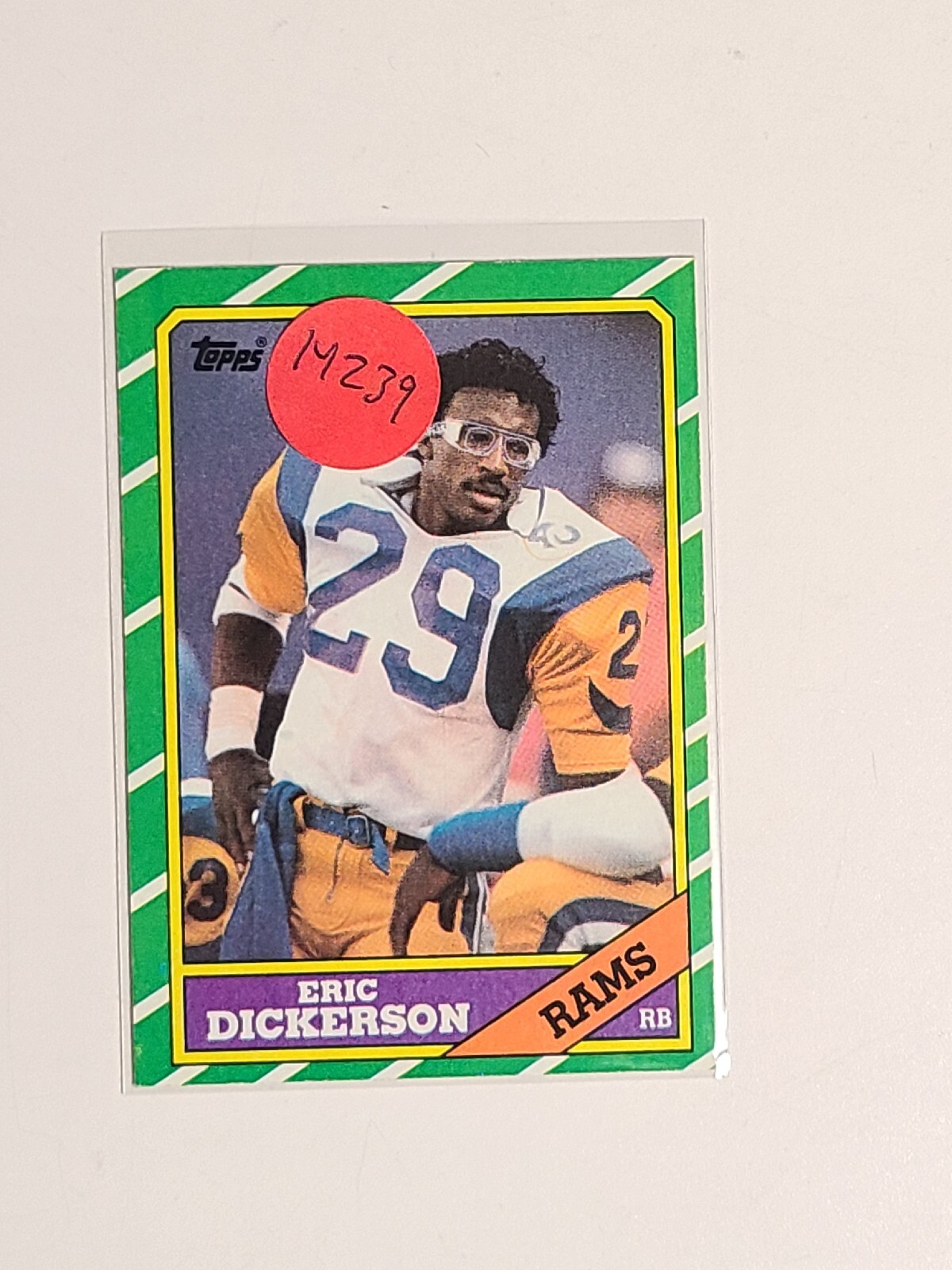 1986 Topps #78 Eric Dickerson, RB Los Angeles Rams | eBay