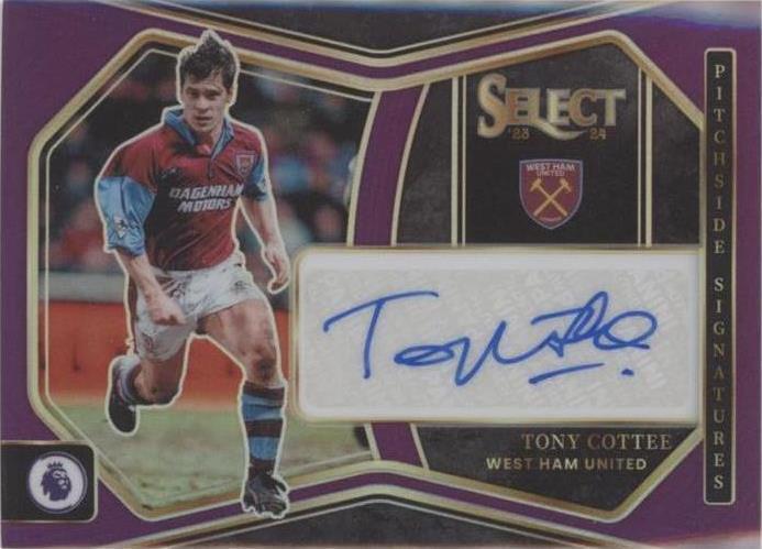 2023-24 Panini Select Premier League - Pitchside Signatures Tony Cottee ...