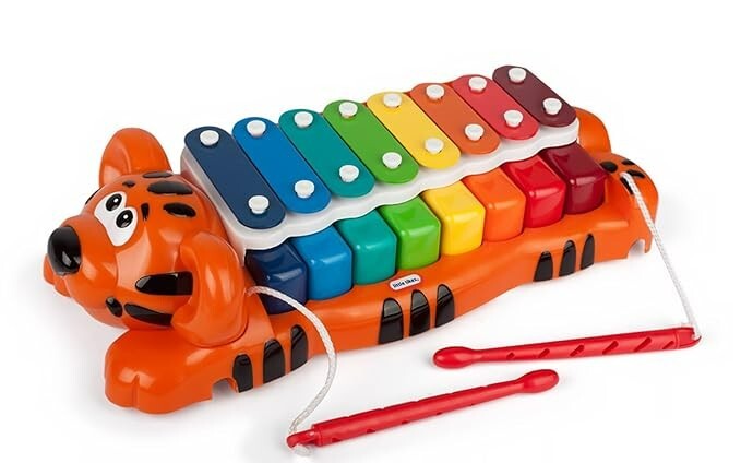 Tiger Jungle Jamborees Xylophone Piano Toy Orange New Little Tikes | eBay