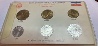 1963 Yugoslavia Lot Set Very Nice 6 Coins In Original Holder | eBay