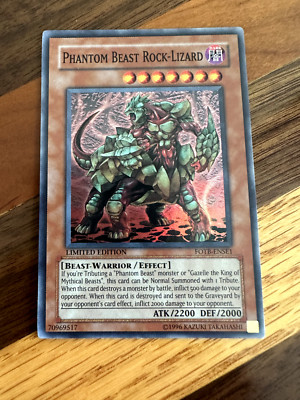 Phantom Beast Rock-Lizard FOTB-ENSE1 Limited Edition Super Rare PL ...