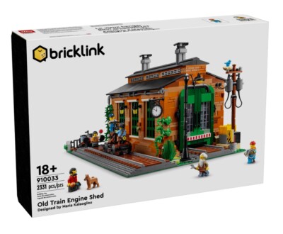 LEGO Old Engine Train Shed BrickLink Designer Program Series 1 Set ...