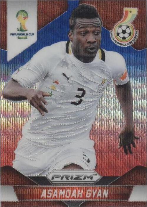 2014 Panini Prizm World Cup - Asamoah Gyan #98 Blue & REDWAVE Prizm for ...