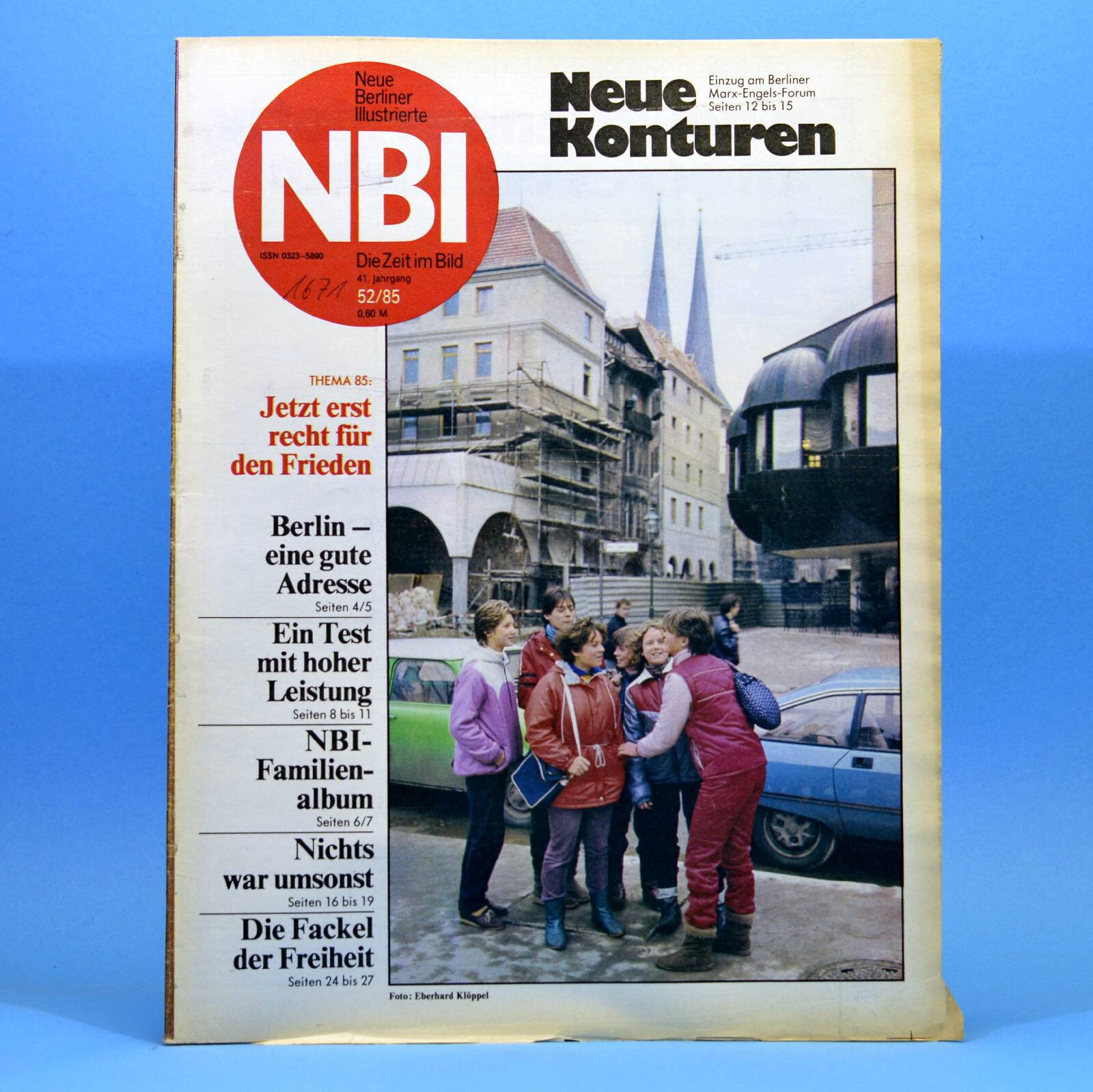 DDR NBI 52 1985 Rückblick auf 1985 Boxen Henry Maske Kurt Weill ...