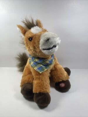 OLD MCDONALD HAD A FARM SINGING HORSE HUGFUN INTERNATIONAL PLUSH DOLL ...