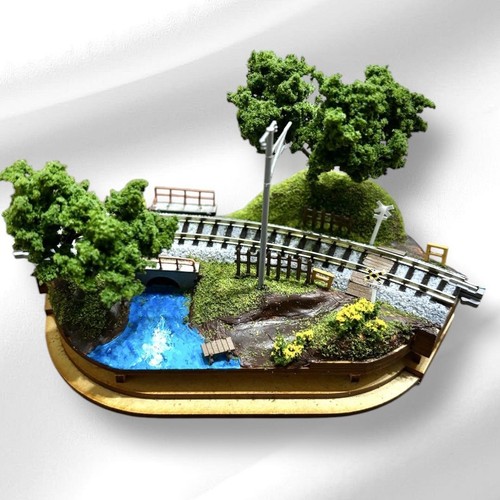 N-Gauge Model Train Layout With Landscape Kato | eBay