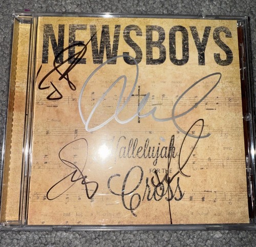 Newsboys RARE AUTOGRAPH SIGNED Hallelujah For The Cross CD Michael Tait ...