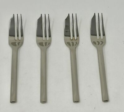 Oneida Vectra Set of 4 Pastry Forks 5 3/8" Quality 18/10 Stainless | eBay