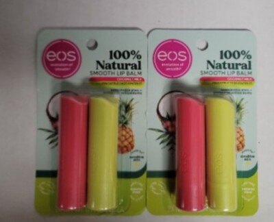 (2 Packs) eos Super Soft Shea Lip Balm (Coconut Milk & Pineapple ...
