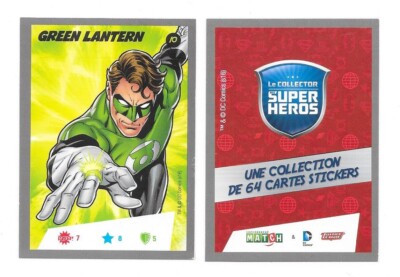 Carte Match DC Comics - Série 2 - Super héros - N°10 - Green Lantern | eBay