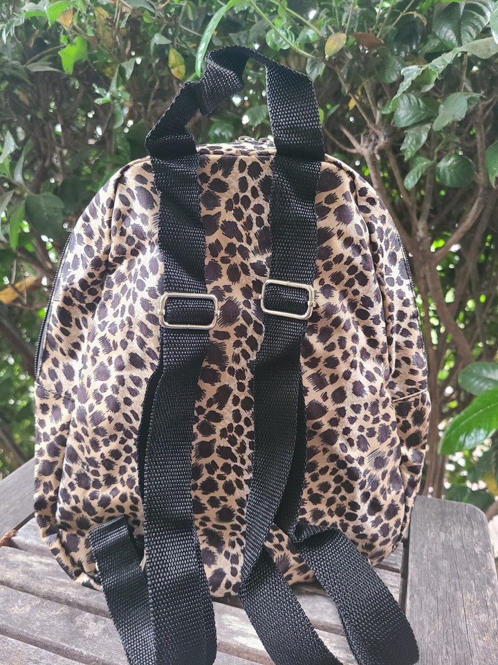 Small CHEETAH Leopard BACKPACK School Bag Travel Beach Play NEW | eBay