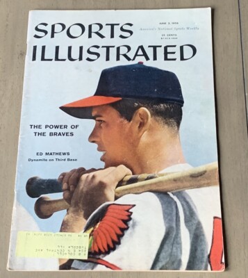 Ed Mathews Milwaukee Braves - Sports Illustrated - June 2, 1958 | eBay