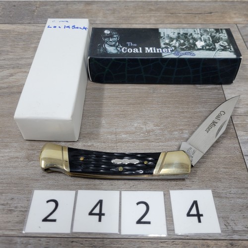 Rough Rider Rr761 Black Coal Miner Lockback Pocket Knife for sale ...