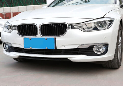 ABS Chrome Front Fog Light Lamp Cover Trim 2X Fit For BMW 3 Series F30 ...