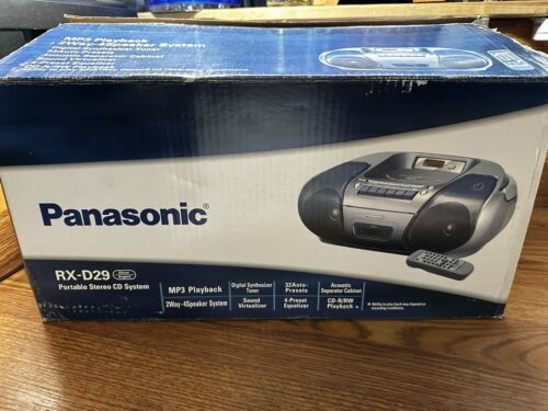 Panasonic RX-D29 Boombox Portable FM Radio CD Tape Player Tuner MP3 EUC ...