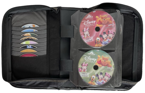 Lot x 56 + DVDs & Leather Case Logic Carry Disney, Warner Bros, etc ...