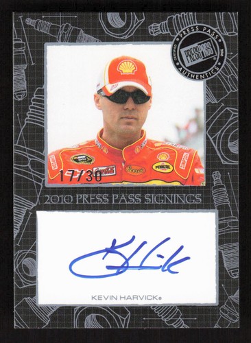 Kevin Harvick 2010 Press Pass Signings Authentic Autograph Nascar Card ...