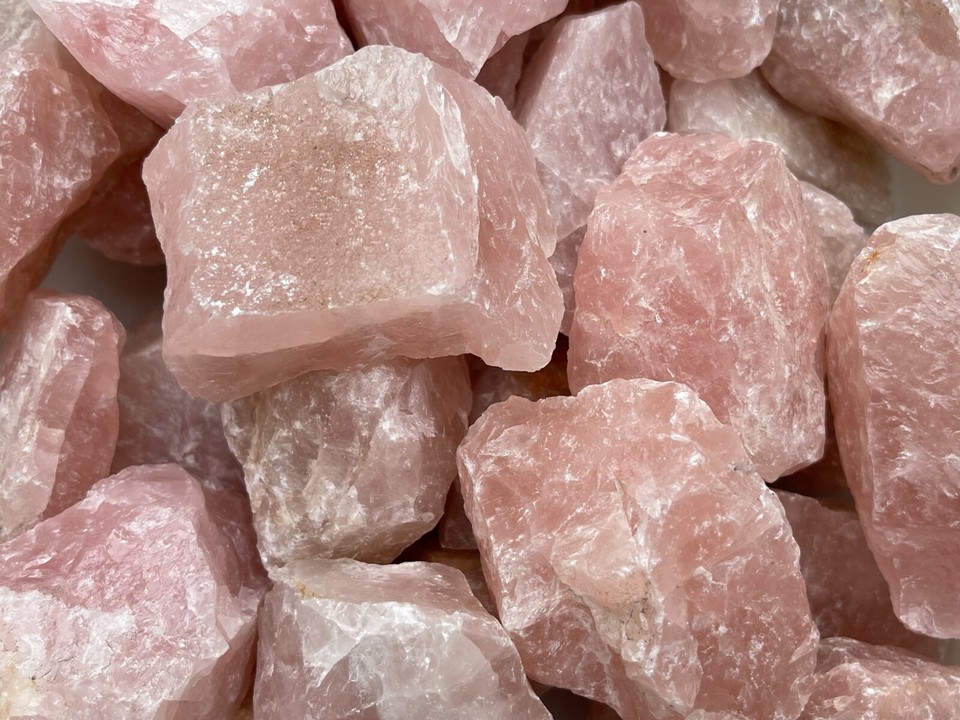 Large Rose Quartz Rough Natural Stones, 2.5"-6" Raw Rose Quartz, Pick A ...