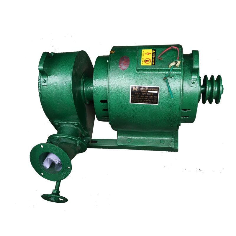 3000W Water Flow Horizontal Flush Dual-use Small Hydroelectric ...