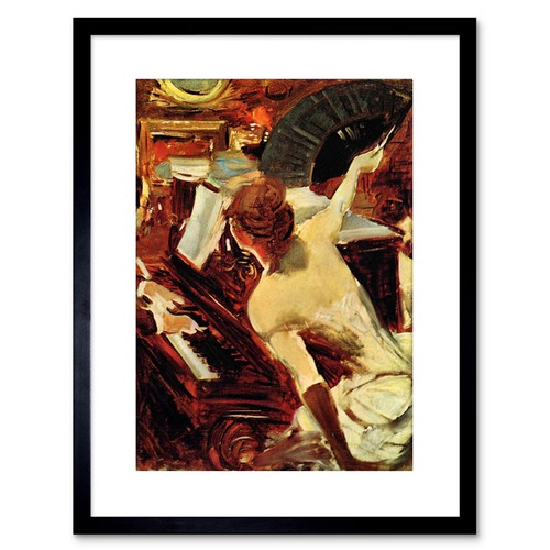 Painting Boldini Singer Mondana Old Master Framed Picture Art Print 9x7 ...