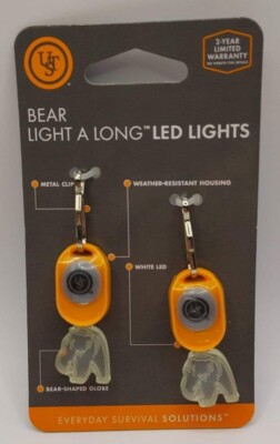 UST 20-12413 Light-A-Long Bear Key Ring Zipper Pull LED Light Keyring ...