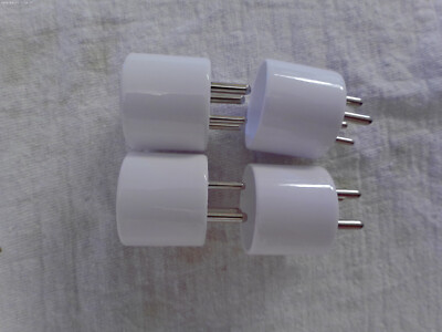 White Porcelain 4-Pin Tube Bases | eBay