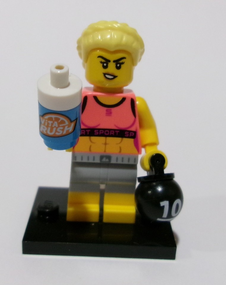 LEGO Minifigure Series #25 Fitness Instructor with Weight & Drink ...