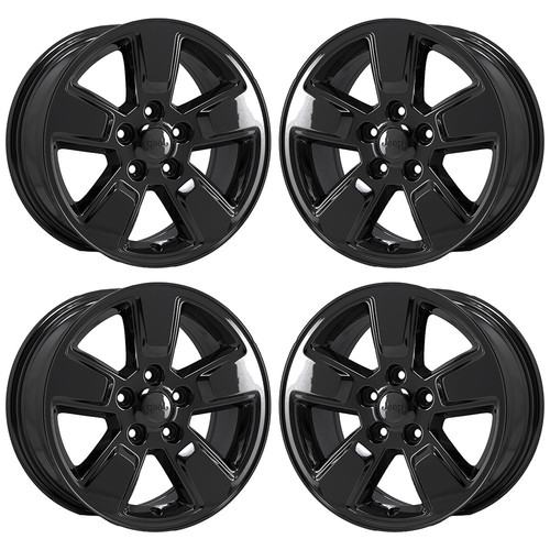 16" JEEP LIBERTY GLOSS BLACK WHEELS RIMS FACTORY OEM 9084A 2008-2012 ...