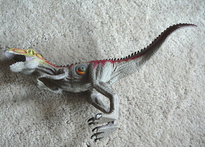 T-REX STYLE FULL SPIKED BACK 11.5" PLASTIC DINOSAUR TOY - ELECTRONIC ...