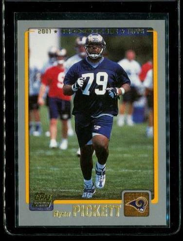 2001 TOPPS ROOKIE Football Trading Card #339 RYAN PICKETT St Louis Rams ...