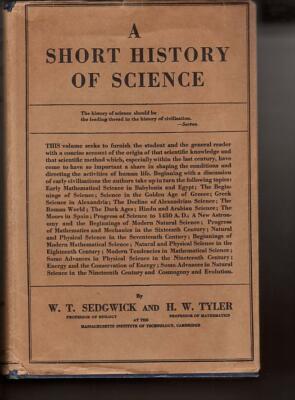 A Short History of Science, by Sedgwick and Tyler | eBay