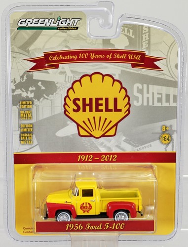 GreenLight 1956 Ford F-100 100 Years of Shell USA 27890 Yellow/Red 2016 ...