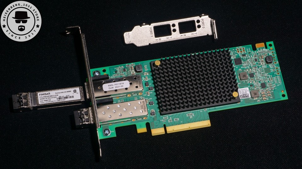 LPE35002-M2 DELL/EMULEX GEN7 FC HBA 2Port 32GFC SW Optical LC SFP+ NVMe ...